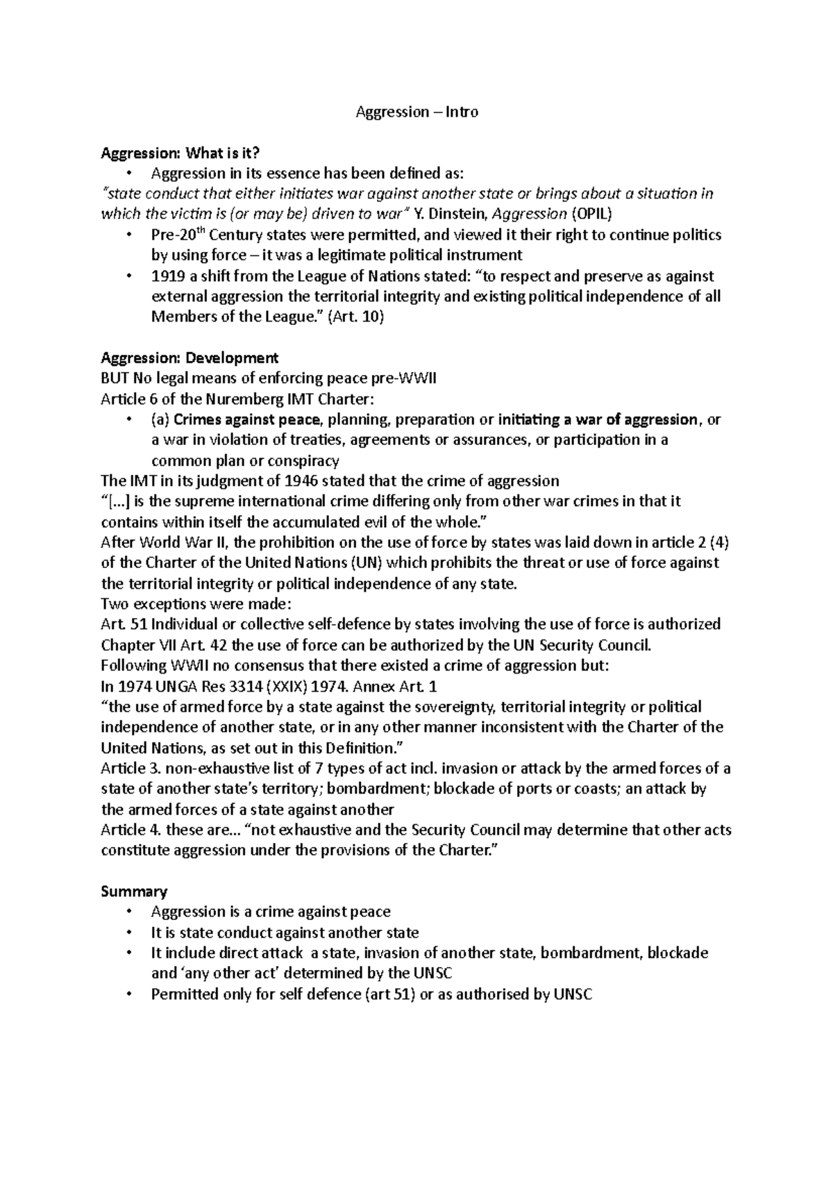 Aggression - intro - Aggression – Intro Aggression: What is it ...