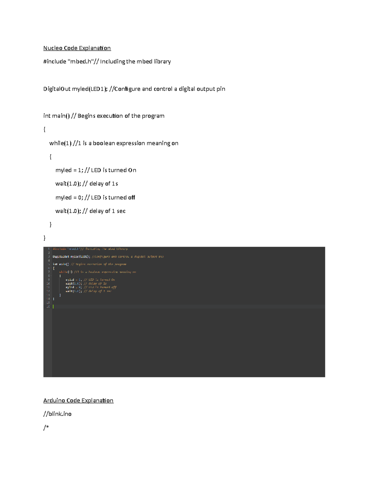 2410 lab 1 - lab 1 - Nucleo Code Explanation #include "mbed ...