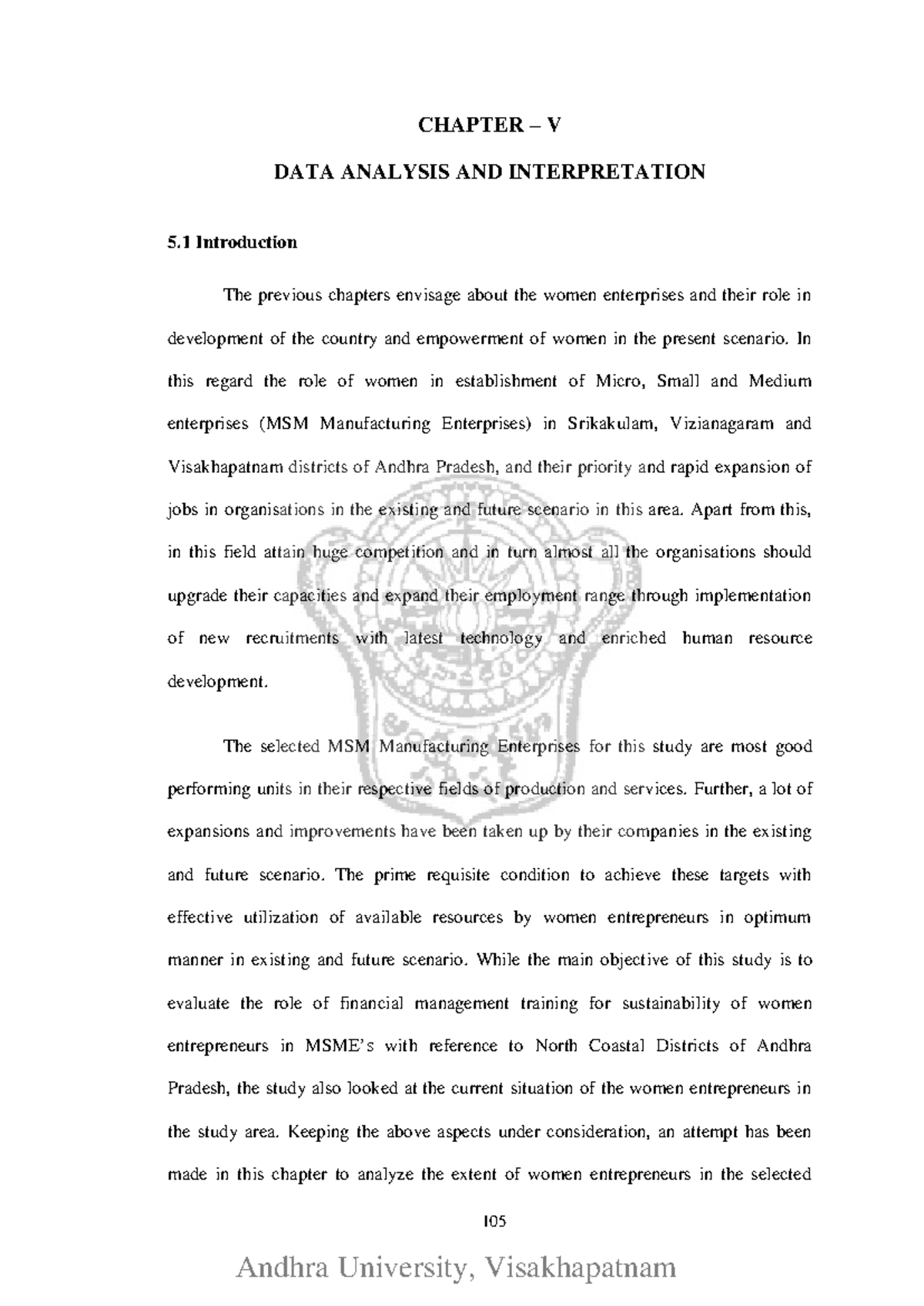 08 Chapter 5 Hghg 105 Chapter V Data Analysis And Interpretation 9038