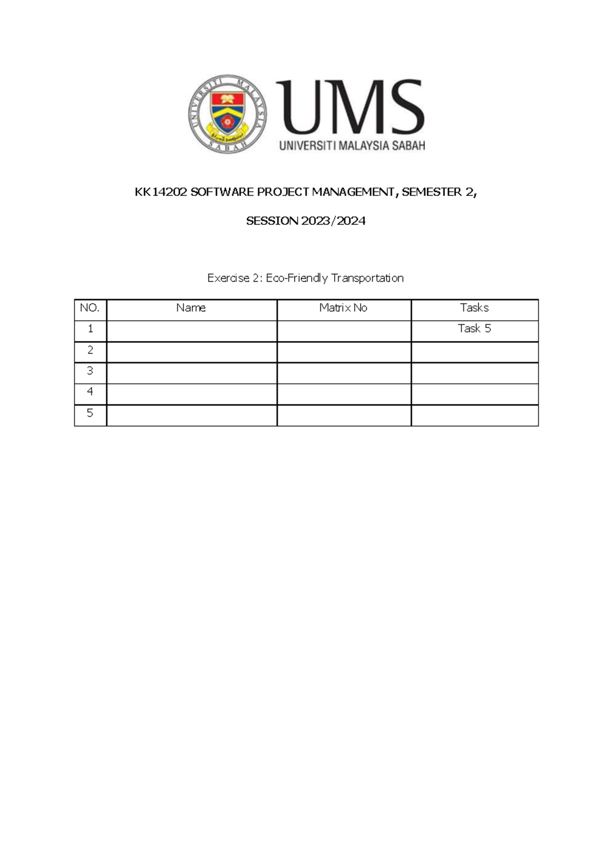 Assignment P5 Framework - Software Project Management - KK14202 ...