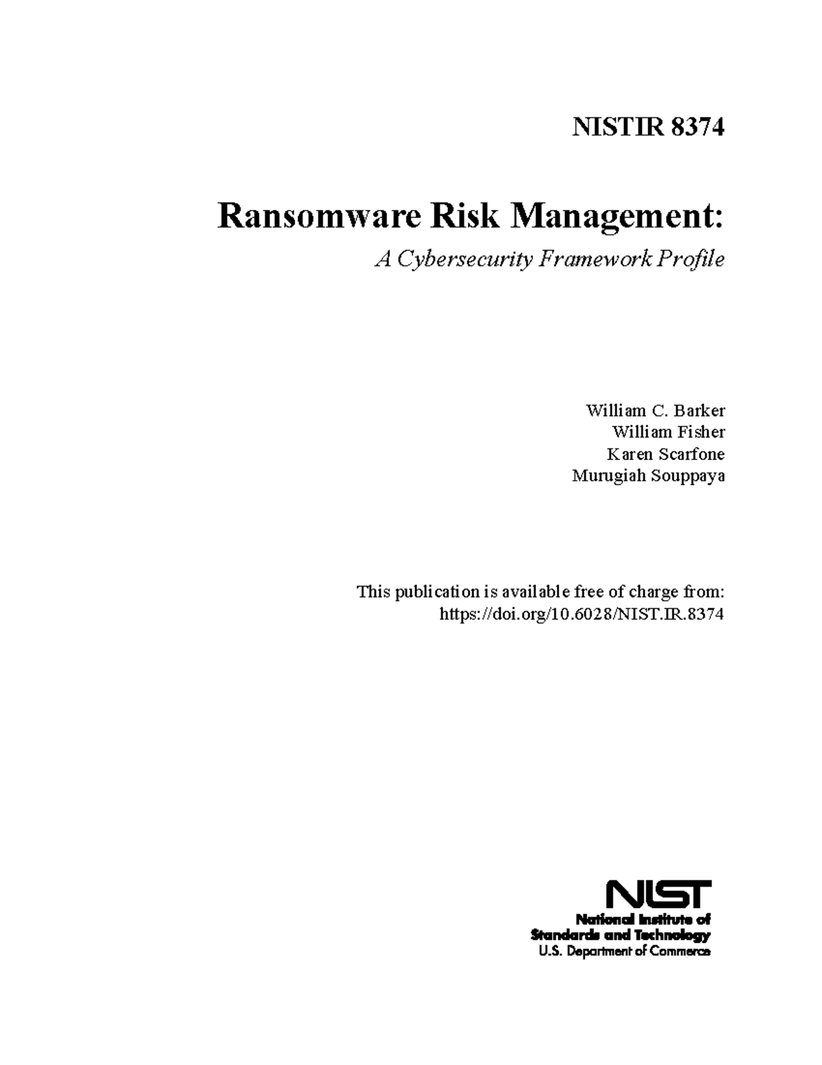 ransomware response - NISTIR 8374 Ransomware Risk Management: A ...
