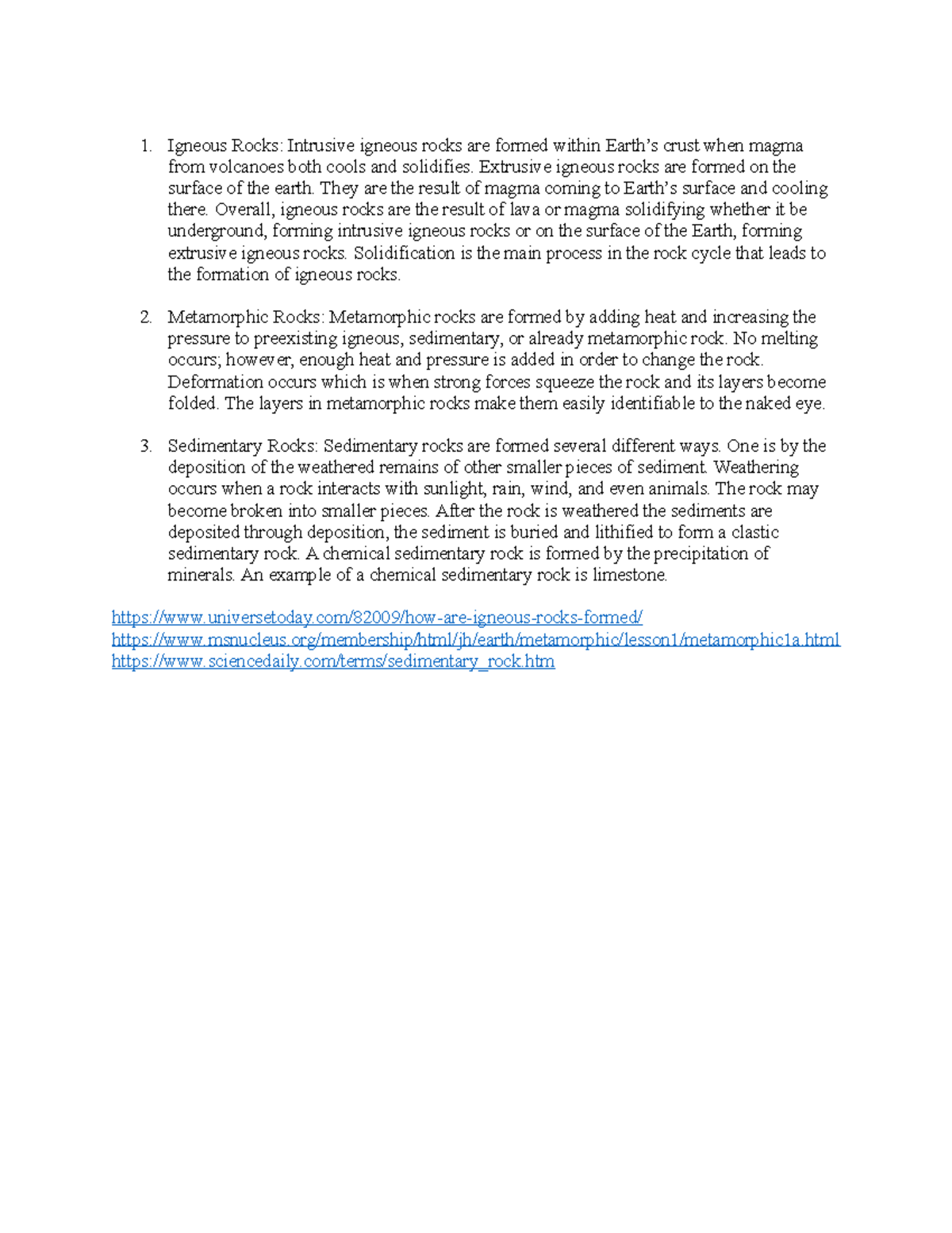Lab ref 4 - lab - Igneous Rocks: Intrusive igneous rocks are formed ...