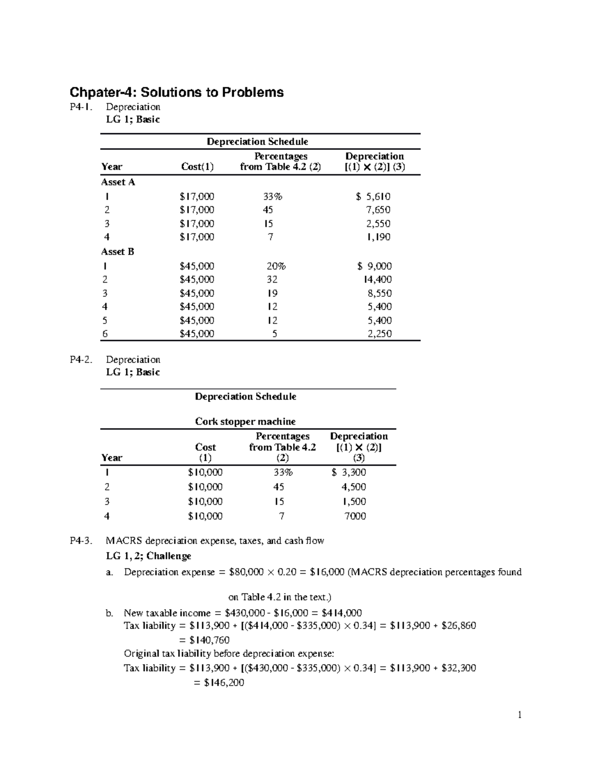 Chpater 4 Solutions Questions and solutions - Chpater-4: Solutions to ...