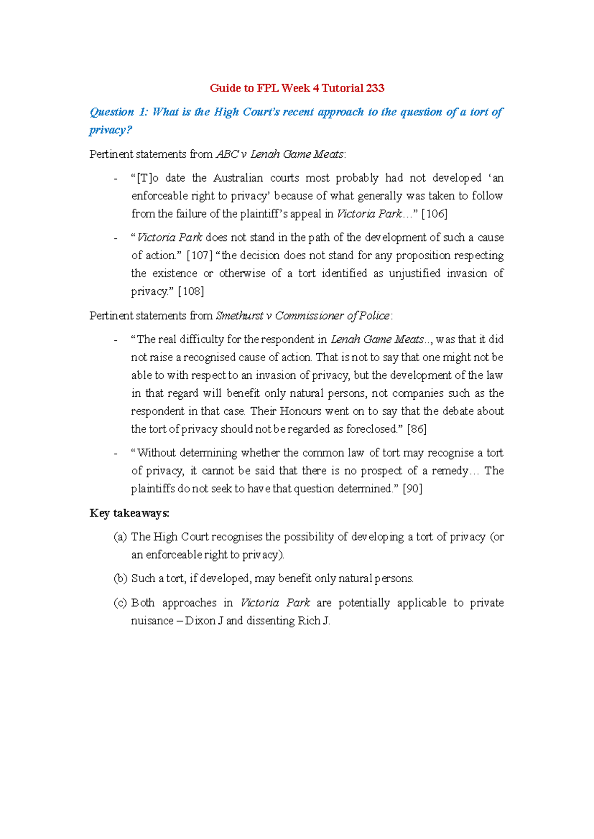 Week 4 Tutorial Guide FPL 233 - Guide to FPL Week 4 Tutorial 233 ...