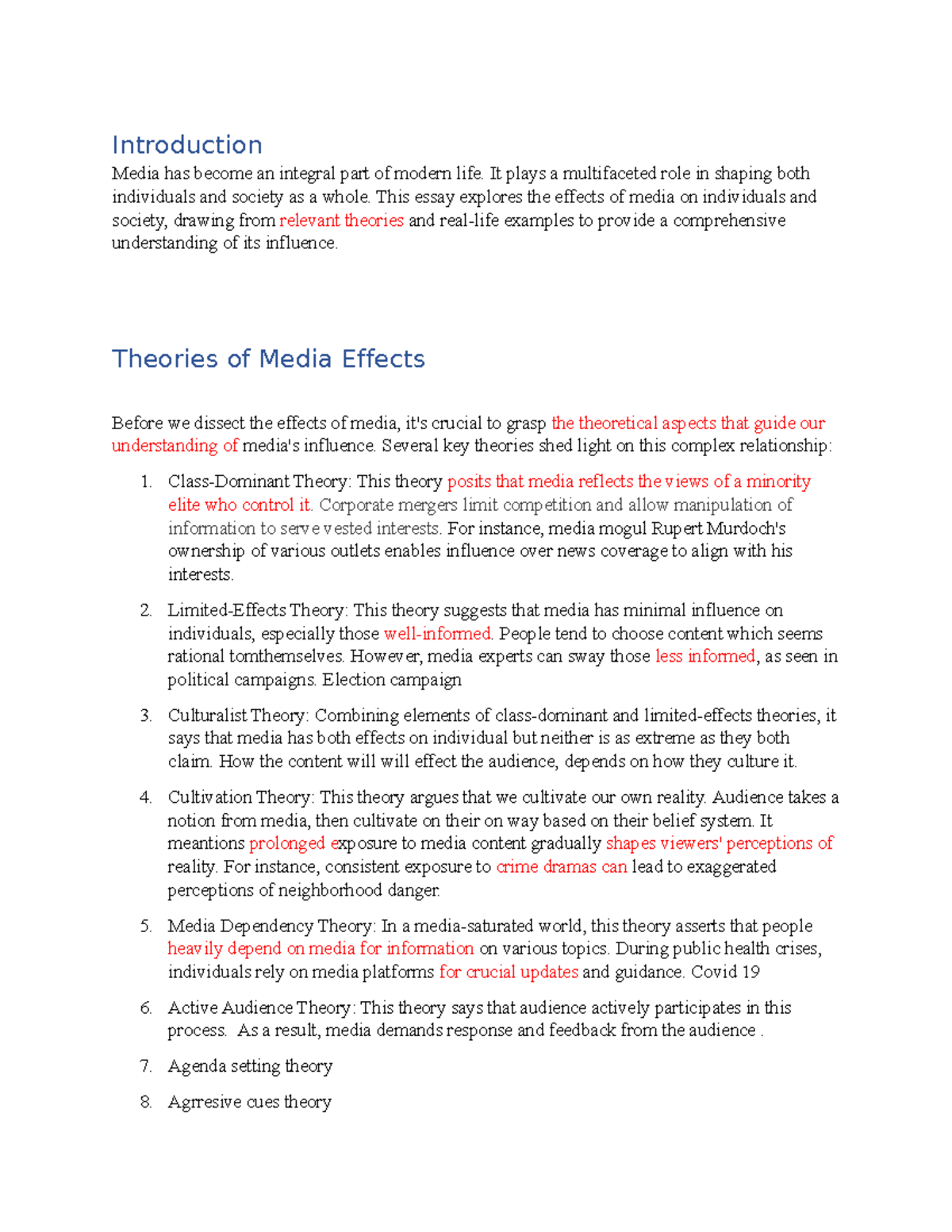 How do media affect the individuals and society - Introduction Media ...