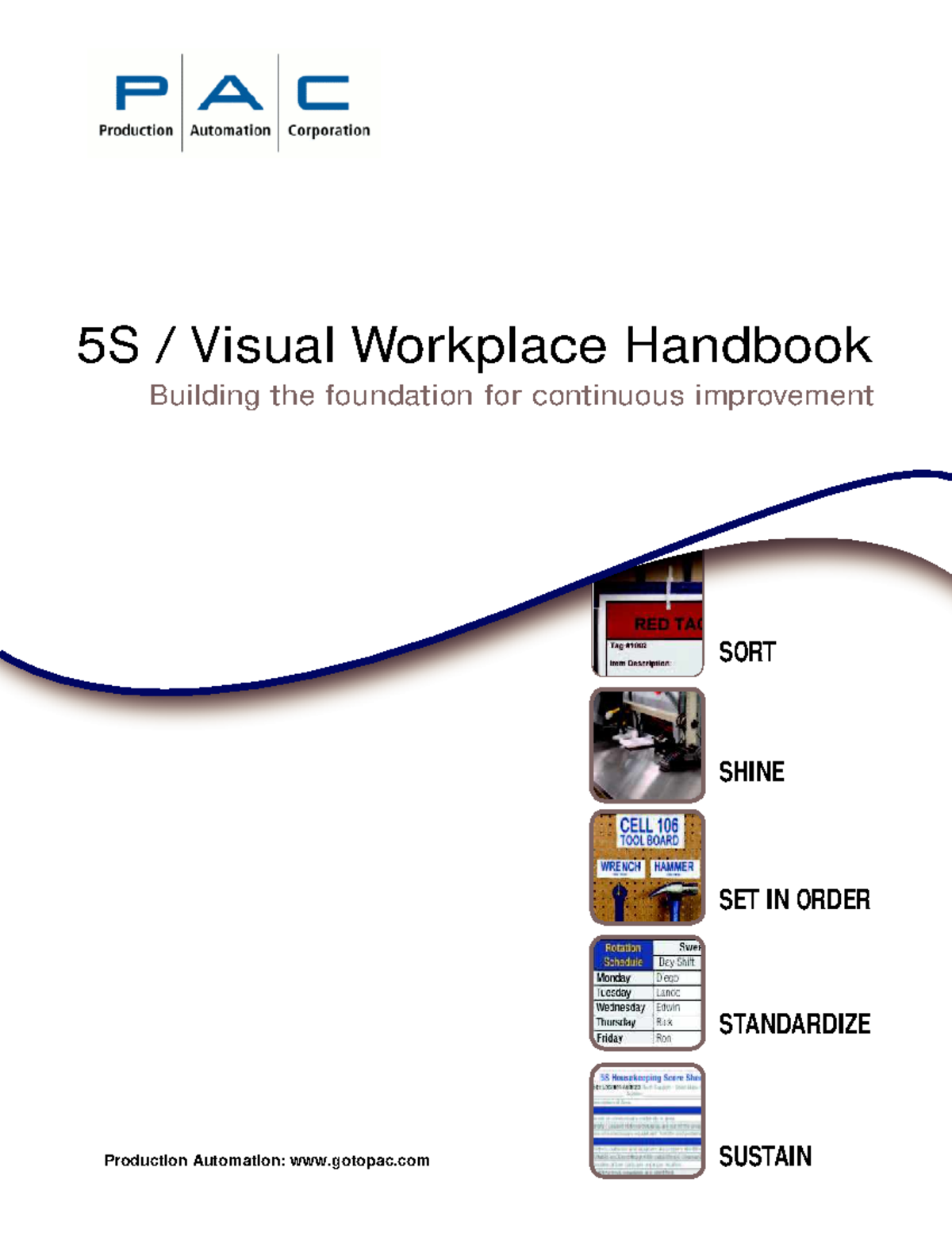 5S Visual Workplace Handbook - Al o ng w it h S t a nd ar d Wor k a nd ...