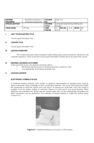 Technical Drawing - I. UNIT TITLE / CHAPTER TITLE INTRODUCTION TO ...