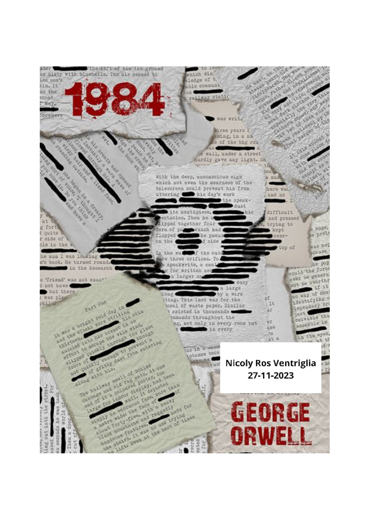 1984 - Libro 1984 de Gorge orwell - ÍNDICE George Orwell Personajes ...