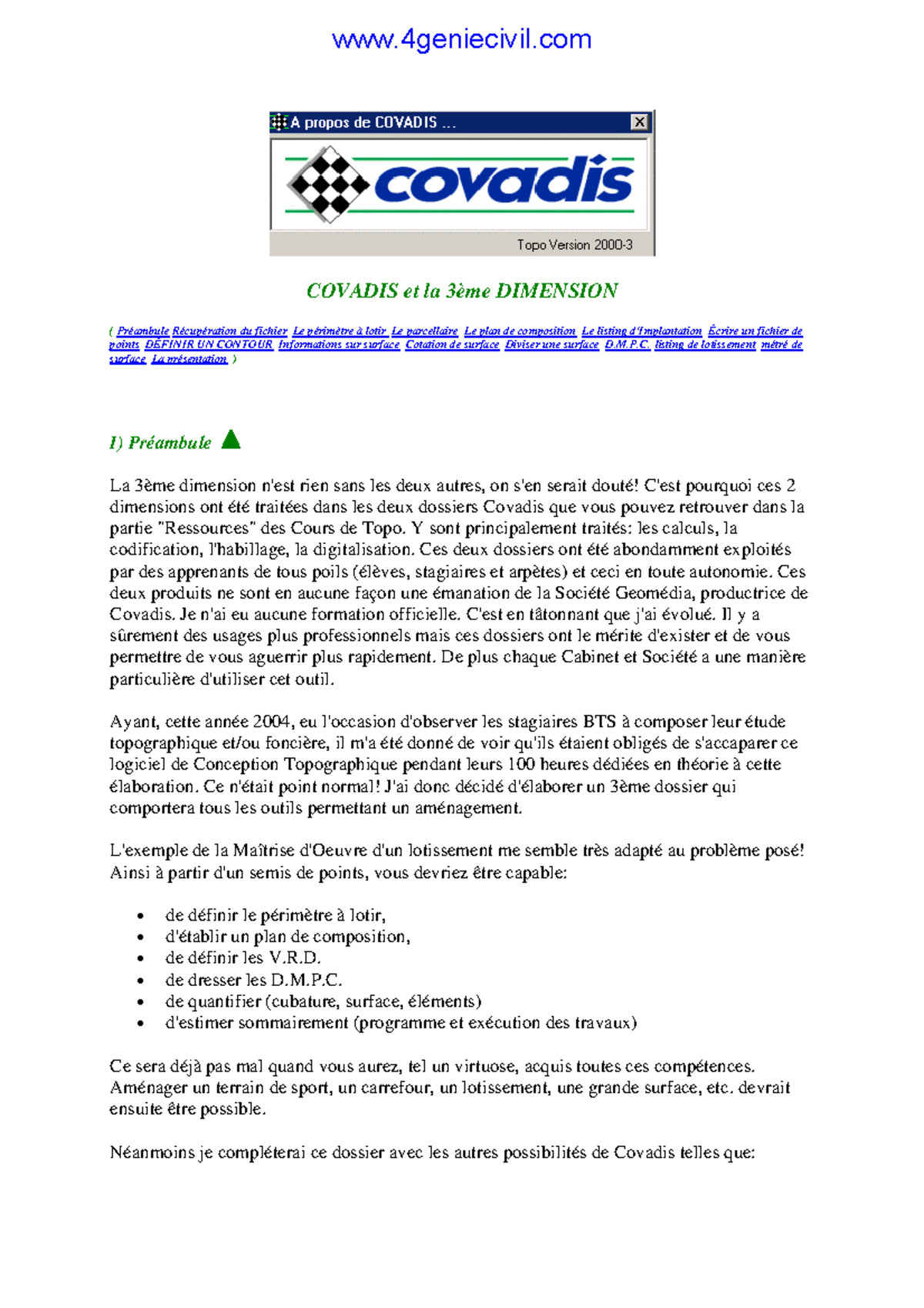 208953185-Cours-Complet- Covadis watermark - COVADIS et la 3ème DIMENSION ( Préambule ...