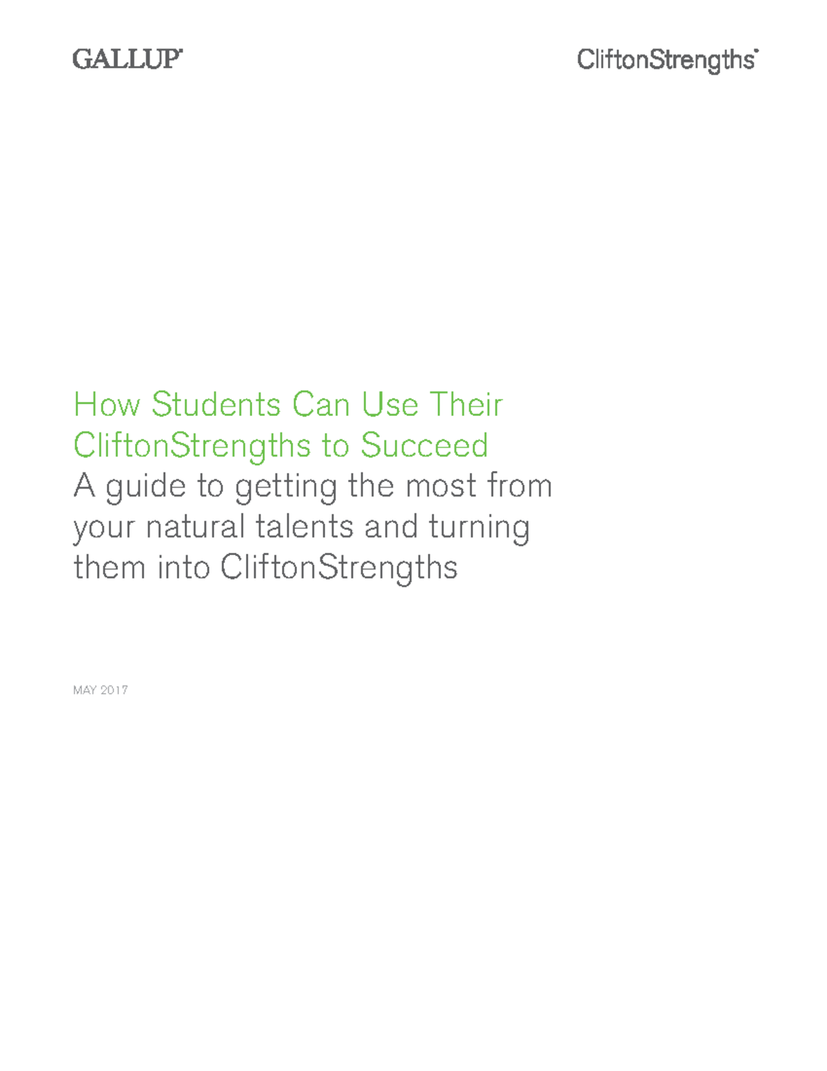 Clifton Strengths For Students-Success-Guide copy - How Students Can ...