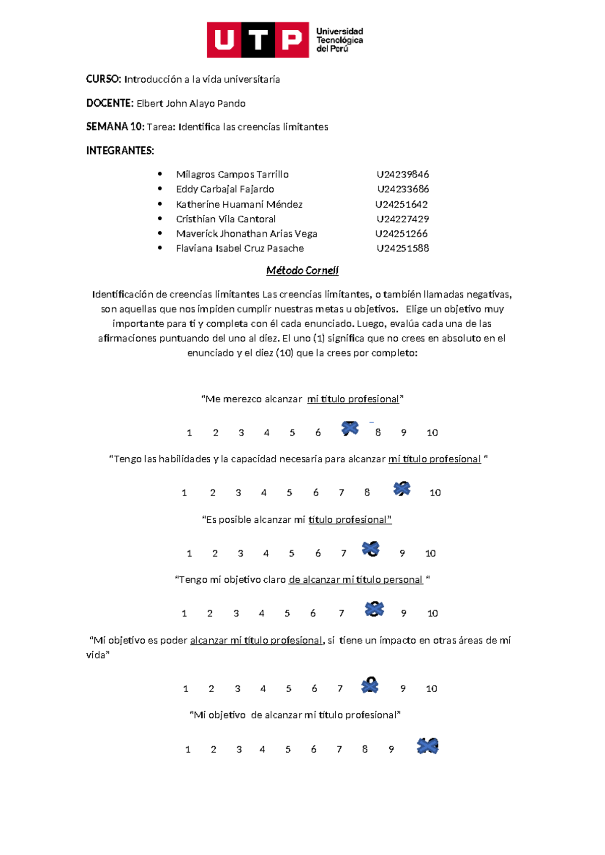IVU Actividad 10 - CURSO: Introducción a la vida universitaria DOCENTE ...