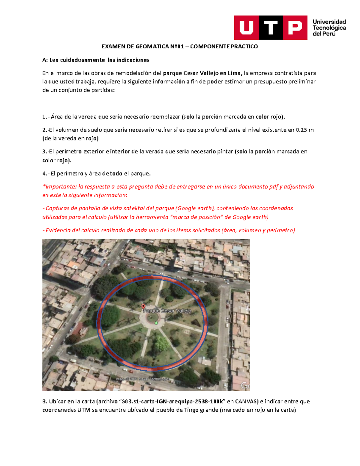 S03-Examen de geomatica -componente practico-B - Geomatica - UTP - Studocu