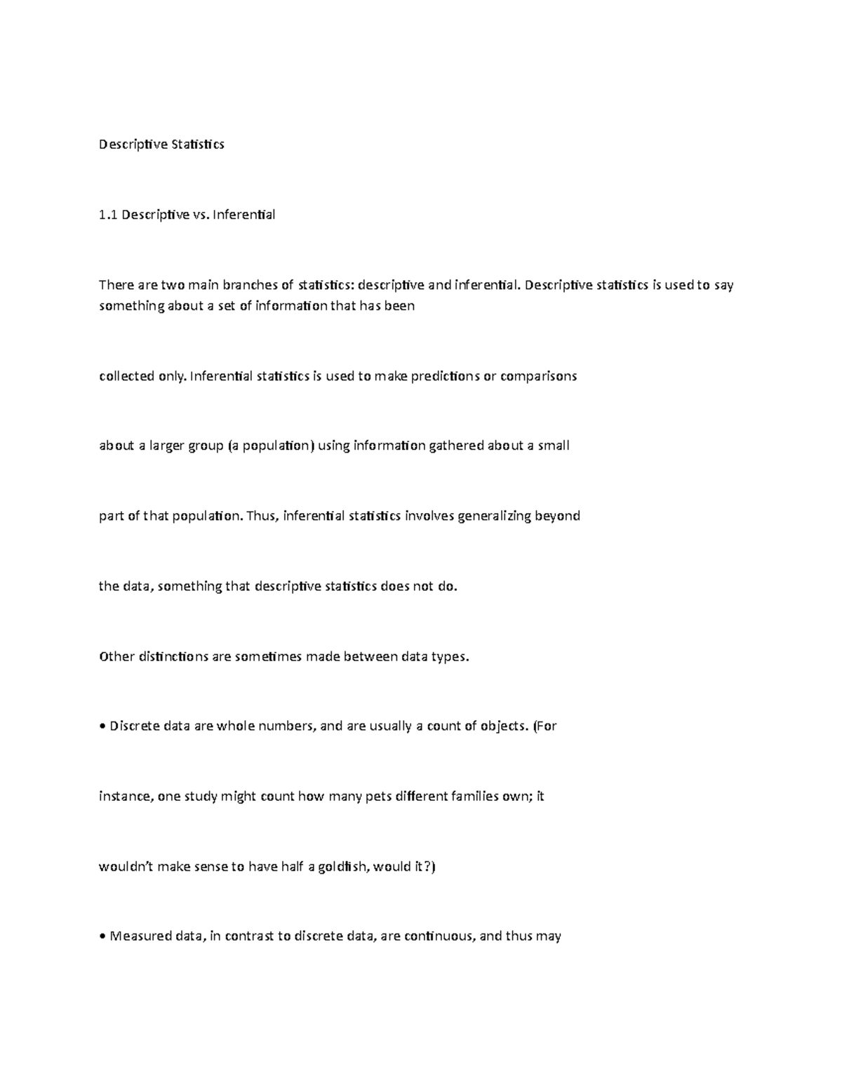 3. Descriptive Sta-WPS Office - Descriptive Statistics 1 Descriptive vs ...