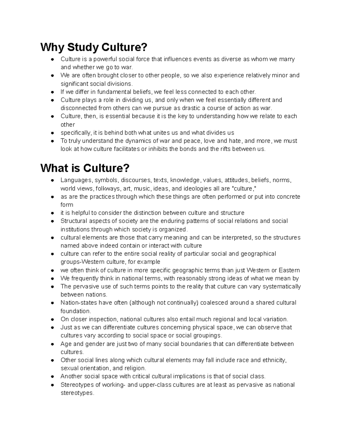 Culture And Socialization - Why Study Culture? Culture is a powerful ...