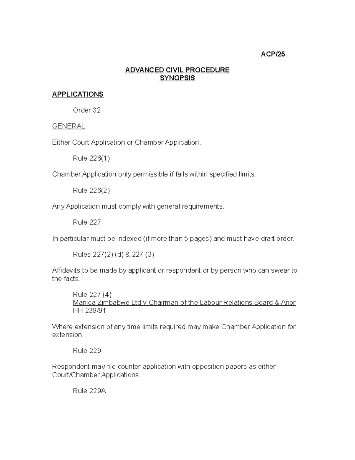 Synopsis-applications(25) A detailed study on court applications - ACP ...