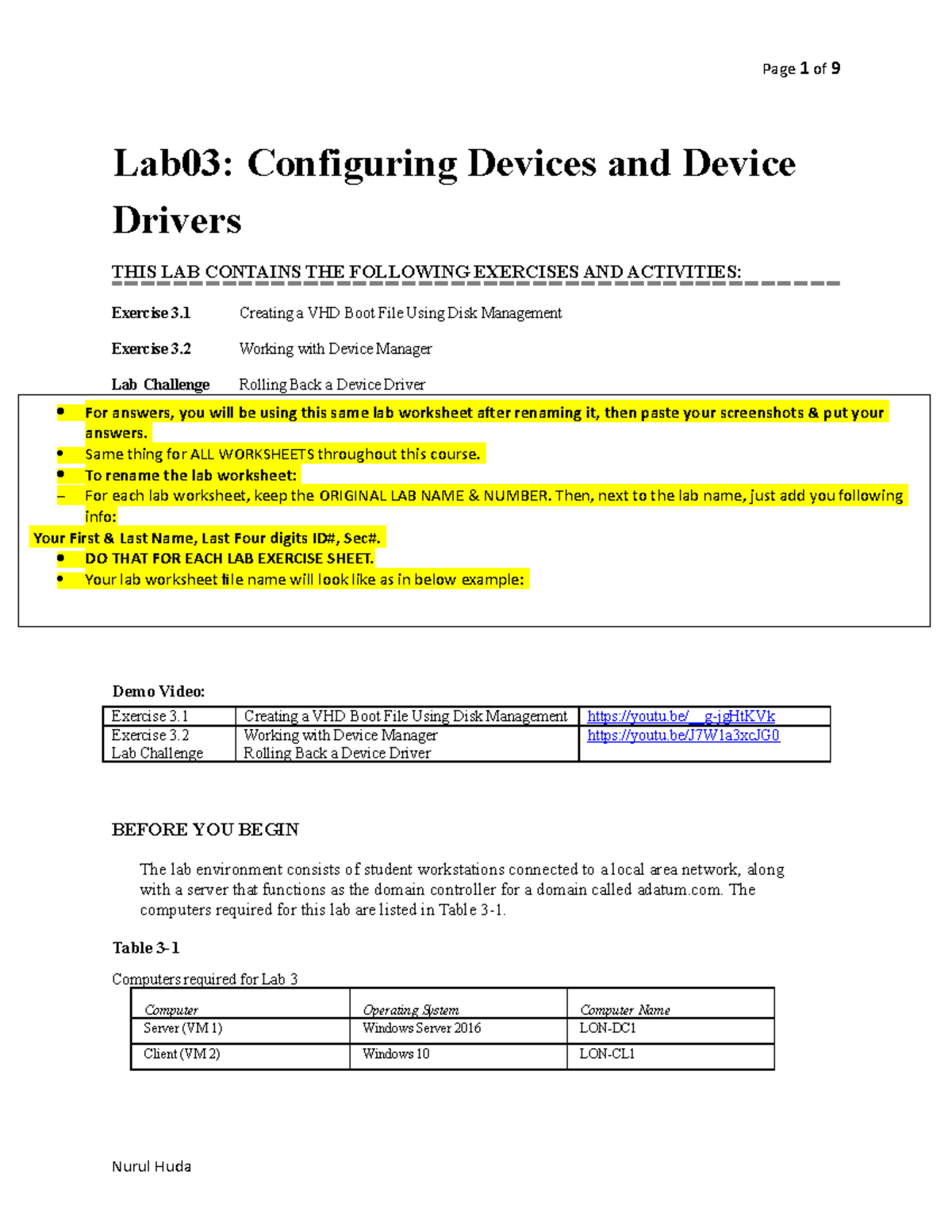 Lab03 Configuring Devices And Device Drivers - Lab03: Configuring Devices and Device Drivers ...