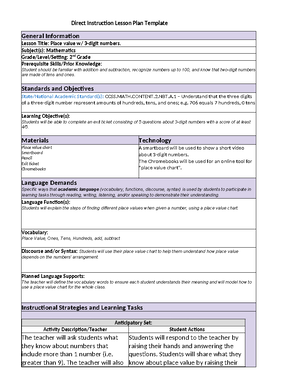 C108 Science - Task 1 - Task 1 Passed - WGU 5E Lesson Plan Template ...