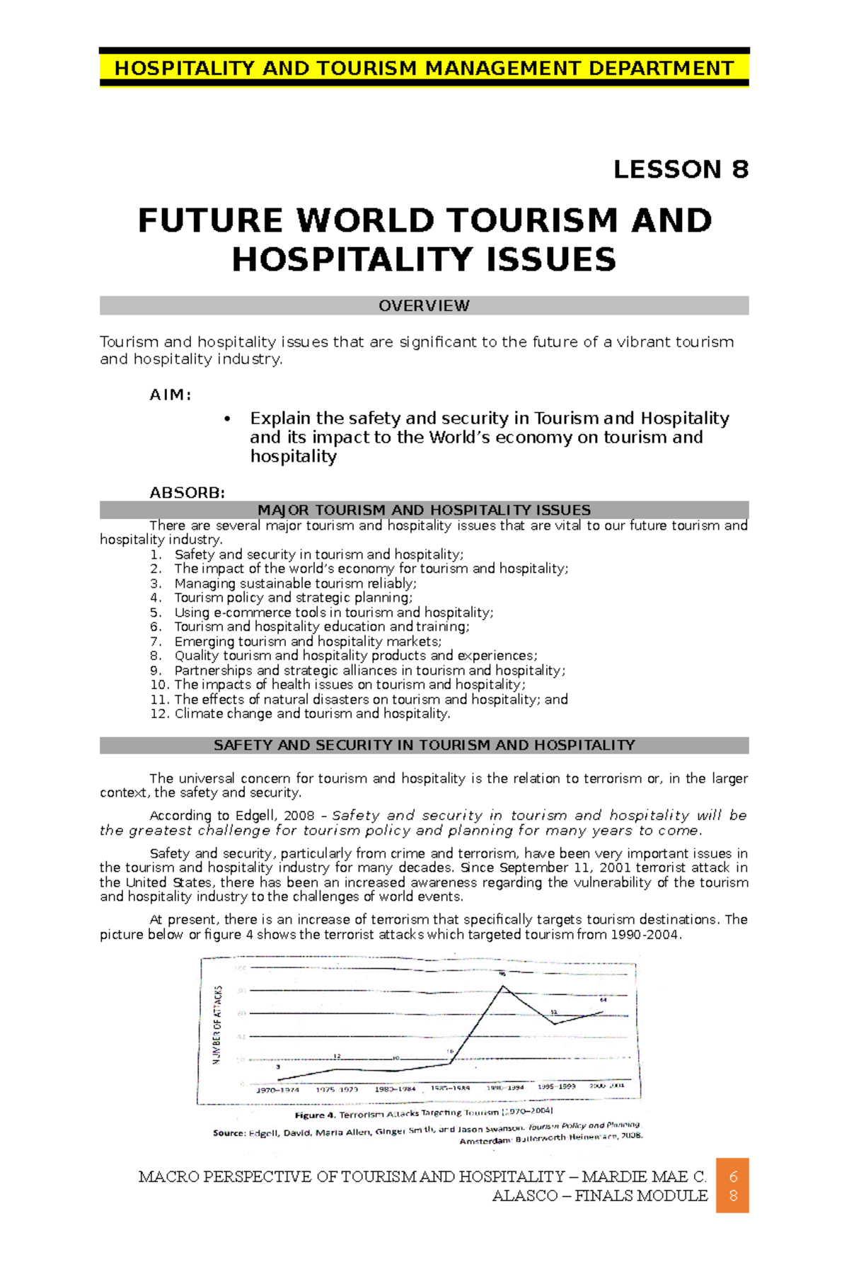 Macro Module 3 ( Finals) - LESSON 8 FUTURE WORLD TOURISM AND ...