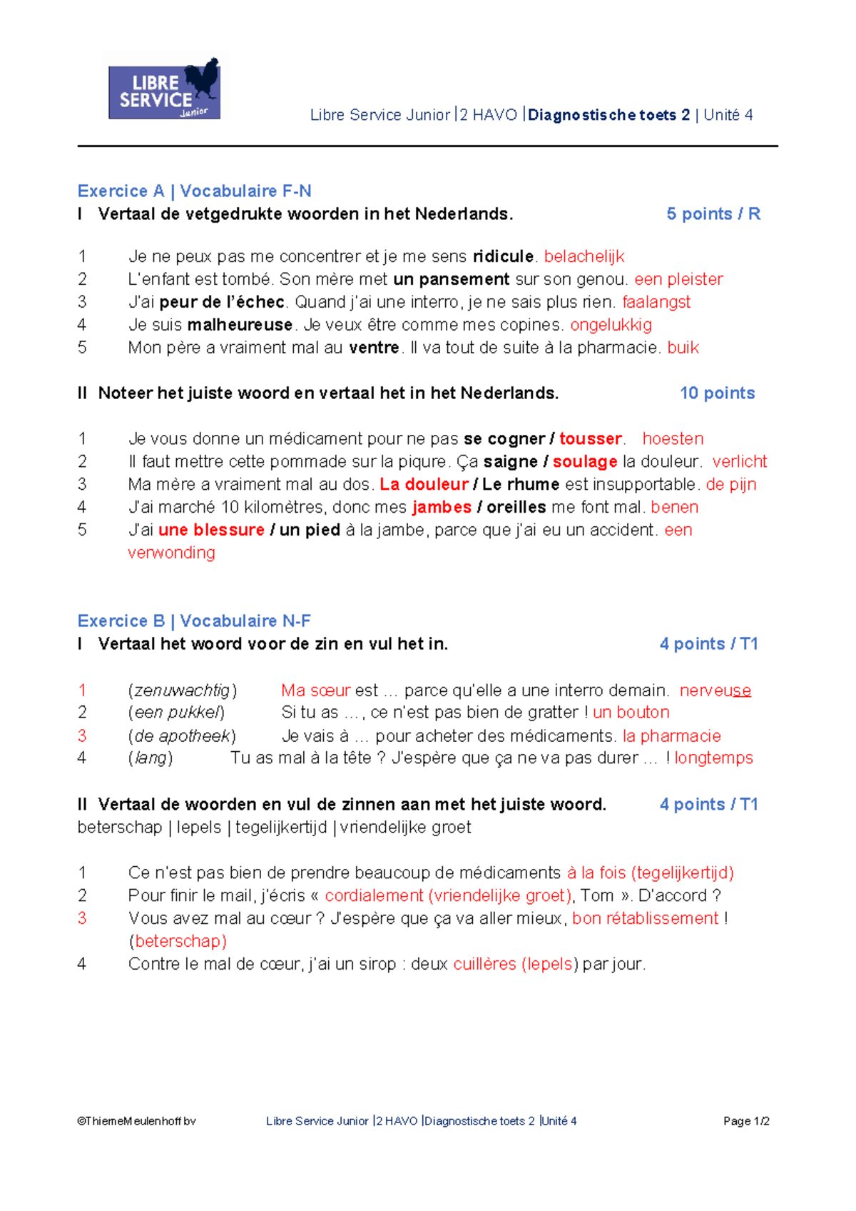 Antwoorden-Dtoets-2 - Dtoets ant - Libre Service Junior 2 HAVO ...