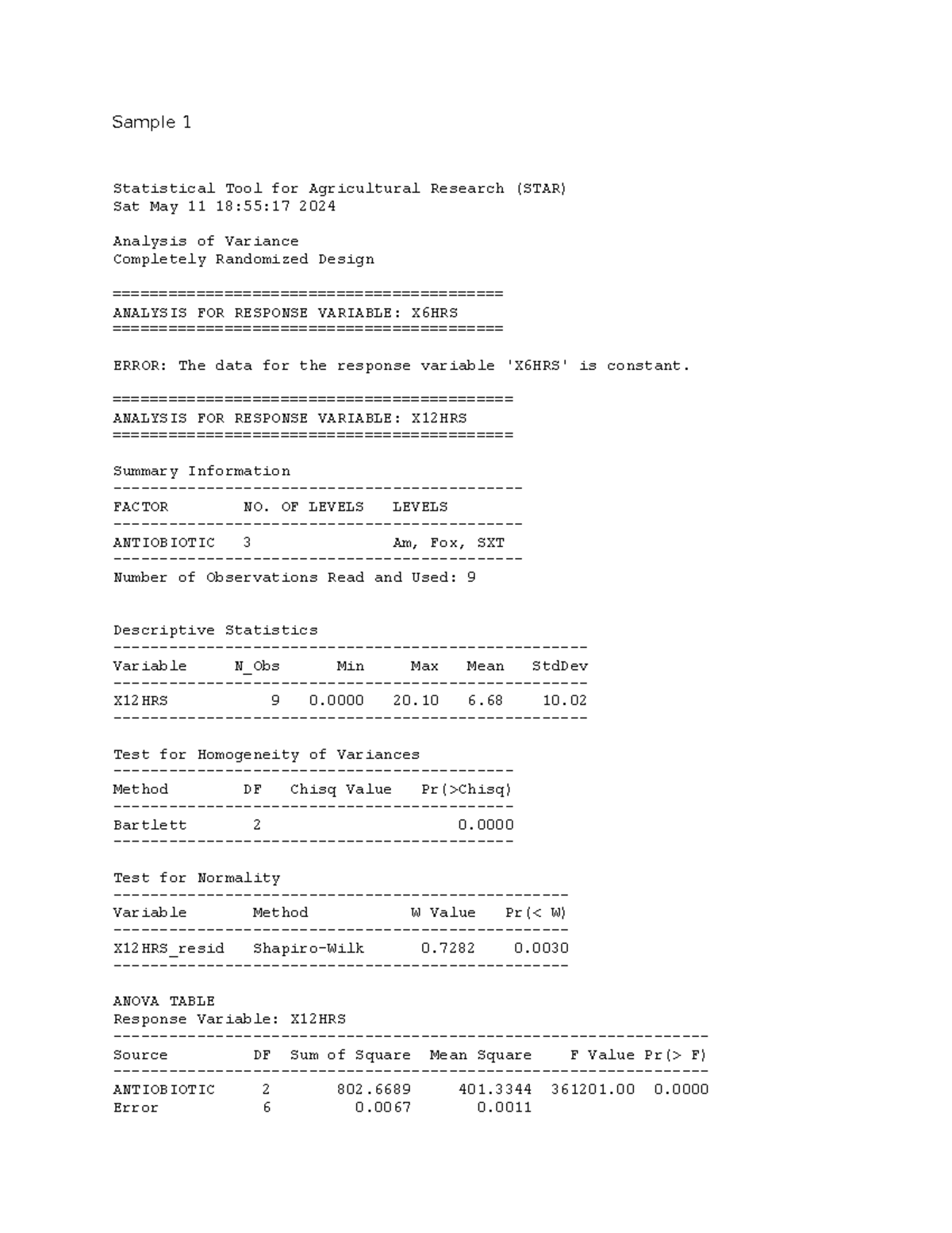 BSNB1 - notes - Sample 1 Statistical Tool for Agricultural Research ...