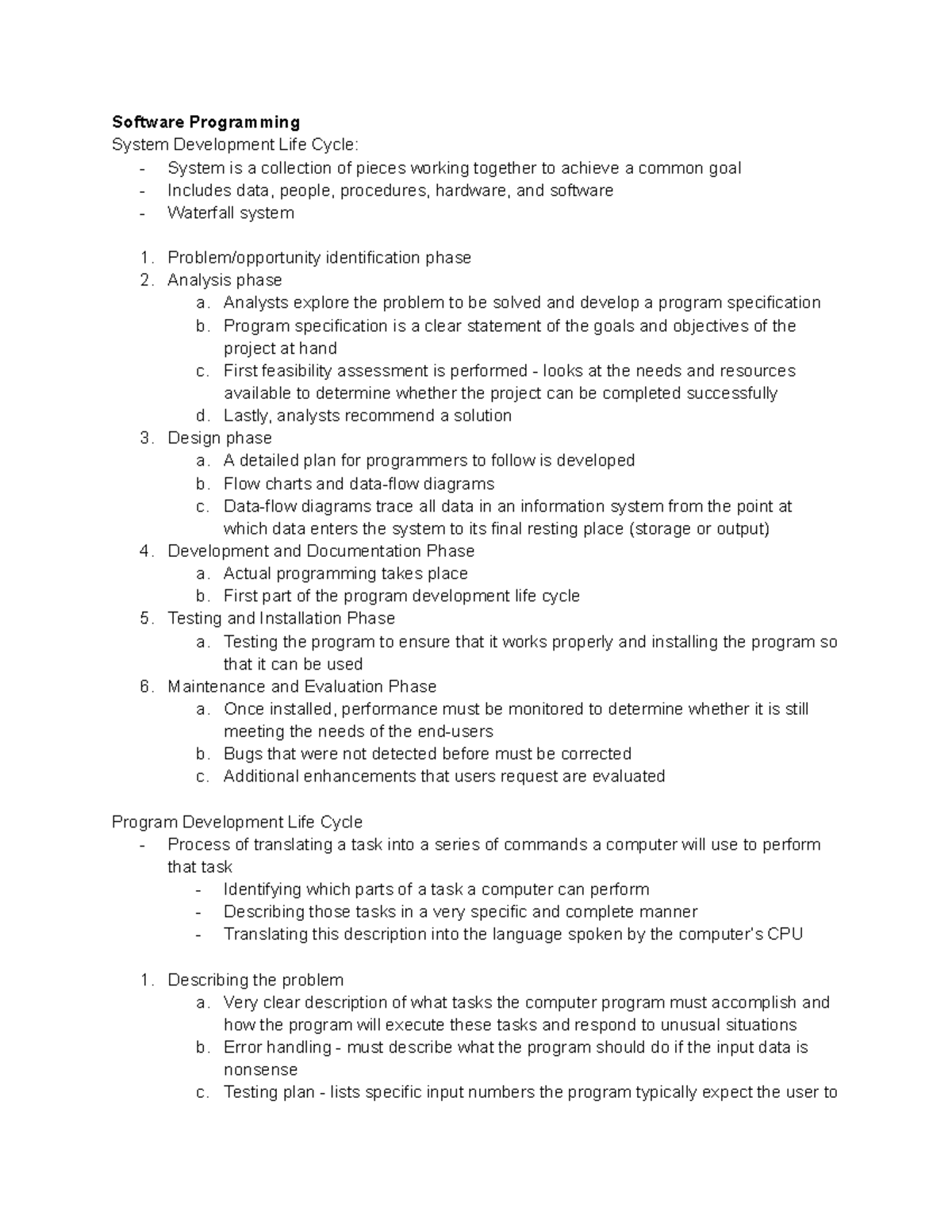 Unit 10 - Software Programming - Software Programming System ...