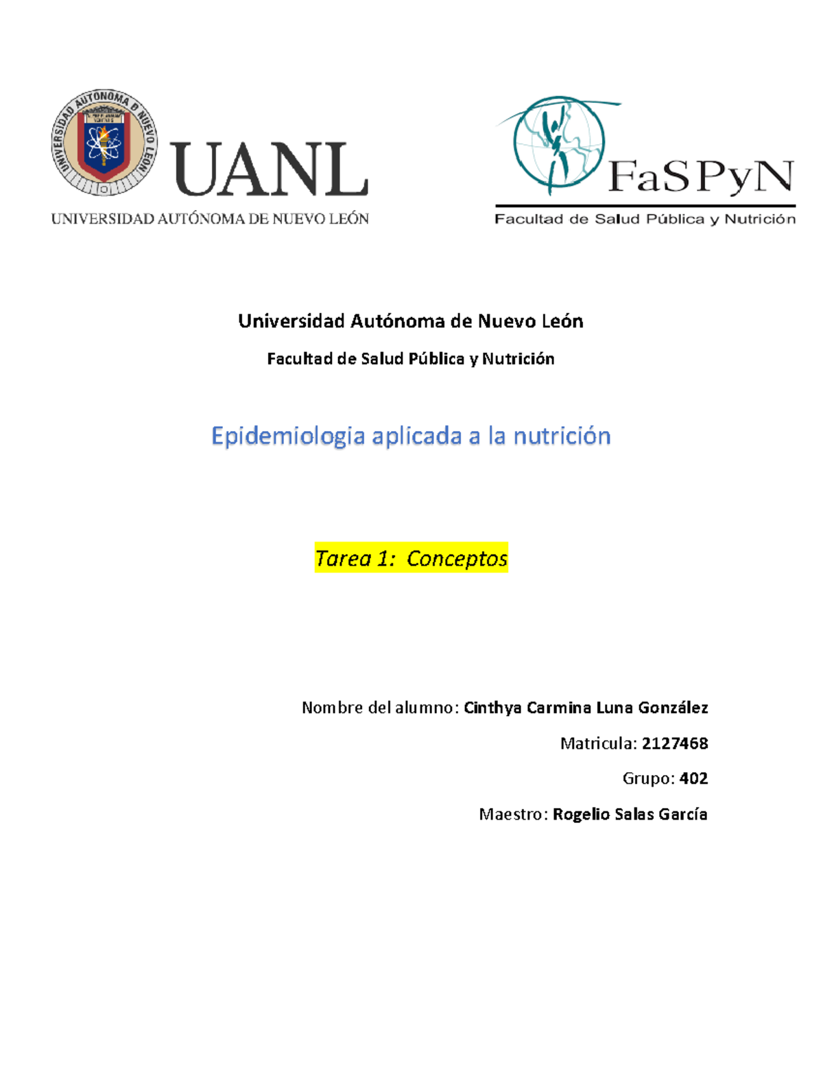 T1 Conceptos 2127468 - Universidad Autónoma de Nuevo León Facultad de ...
