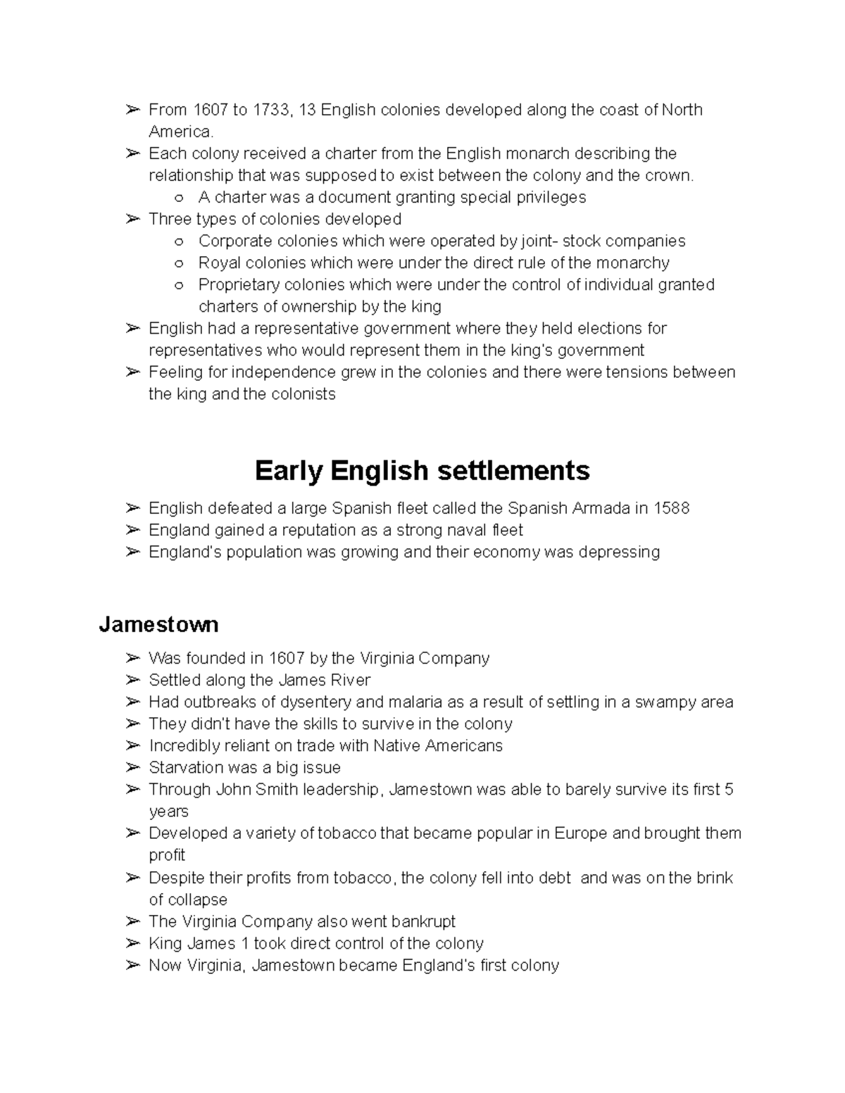 Chapter 2 Outline - Summary History Of The United States To 1876 ...