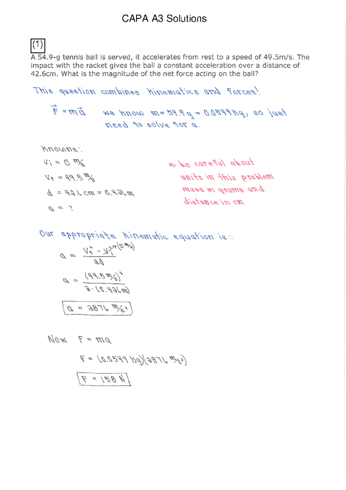 CAPA3Solutions W 2020 - Testing 1hsagd, che bio, physics - (5)(1) CAPA ...