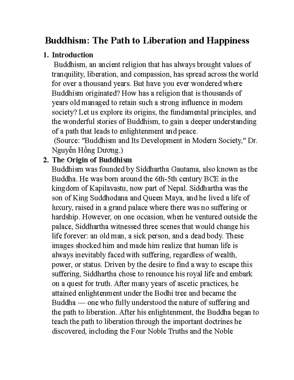 Đã dịch - Kntt - Buddhism: The Path to Liberation and Happiness ...
