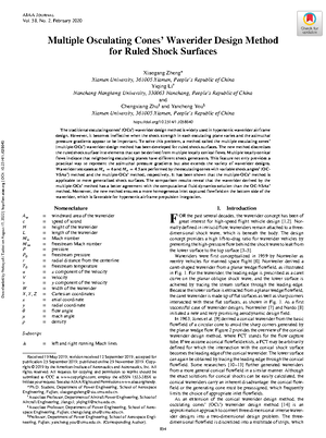 Acta Inverse design methodology of cone derived waverider based on pre ...