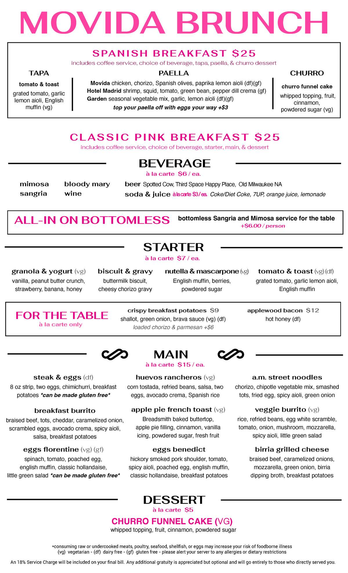 Movida Brunch December 2023 - MOVIDA BRUNCH S PA N I S H B R E A K FA S ...