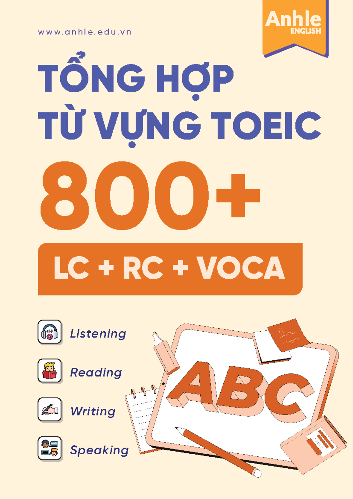 TỪ VỰNG Toeic 800+ Listening VÀ Reading - TỔNG HỢP TỪ VỰNG TOEIC 800+ LC + RC + VOCA w w w. a n ...