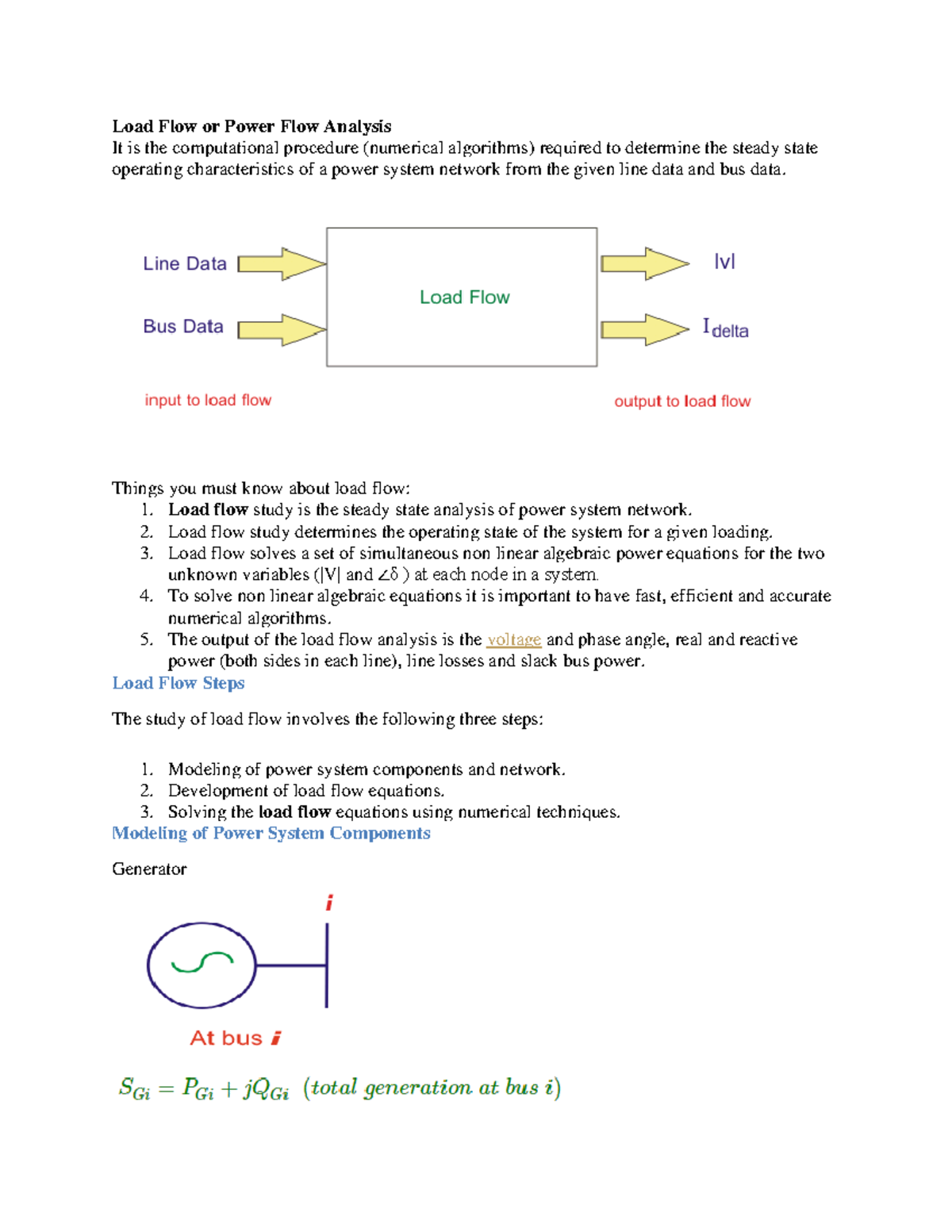 Load Flow Or Power Flow Analysis Converted Compressed Load Flow Or Power Flow Analysis It Is