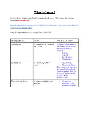 Cell Growth Division Chapter 11Lecture Notes - Studocu