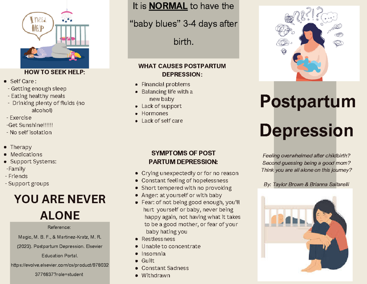 Postpartum-2 - Brochure on post partum - It is NORMAL to have the “baby ...