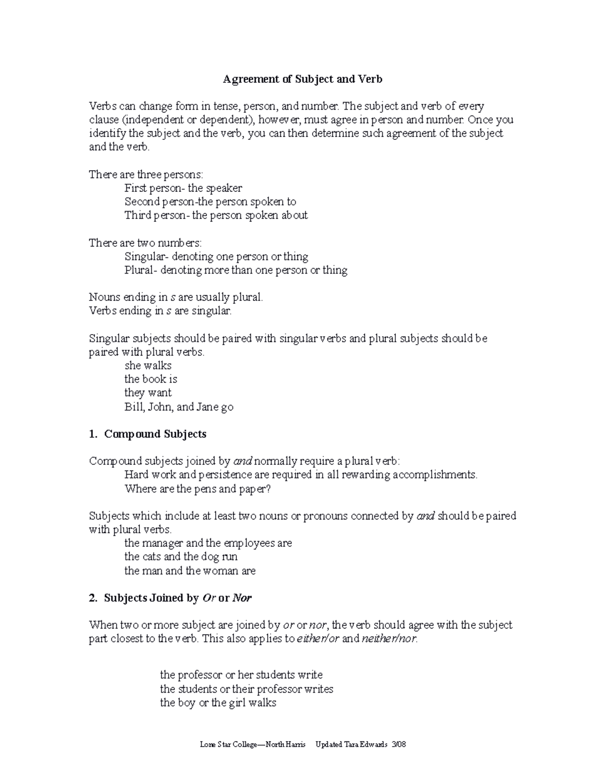 Subject Verb - English 7 module - Agreement of Subject and Verb Verbs ...
