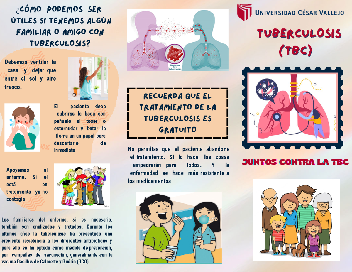 Triptico TBC - muy buena - RECUERDA QUE EL TRATAMIENTO DE LA ...