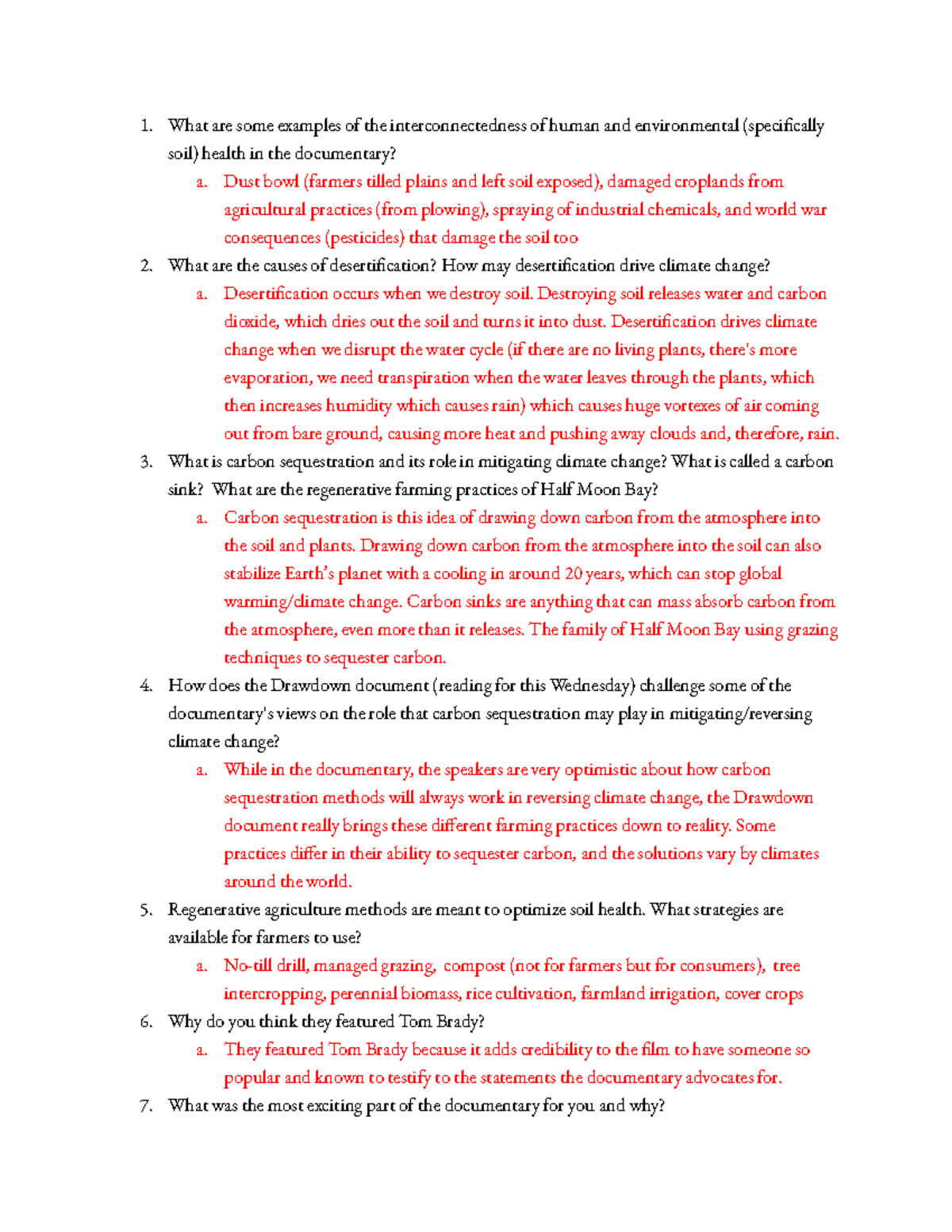 Kiss the Ground Film Reflections - What are some examples of the ...