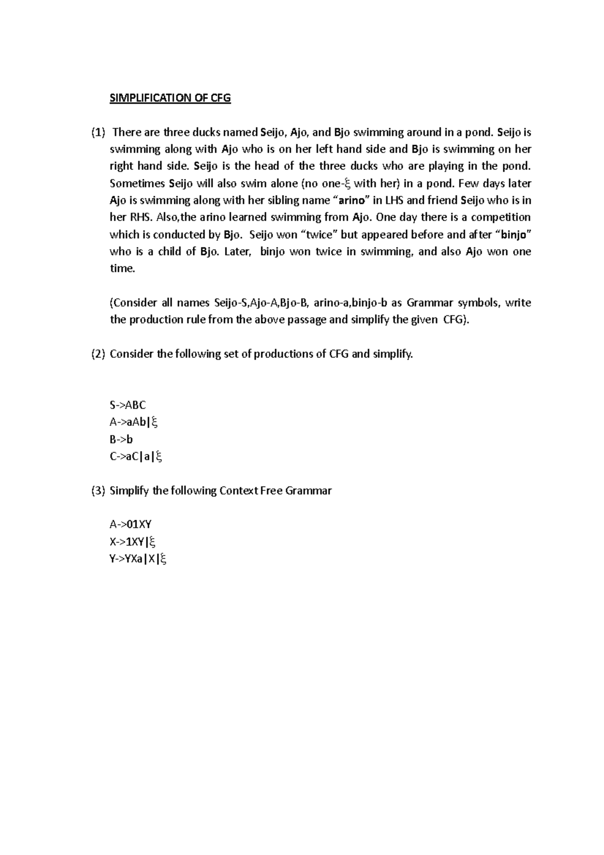 Worksheet-2 - Practice worksheets for Design and Analysis provided by ...
