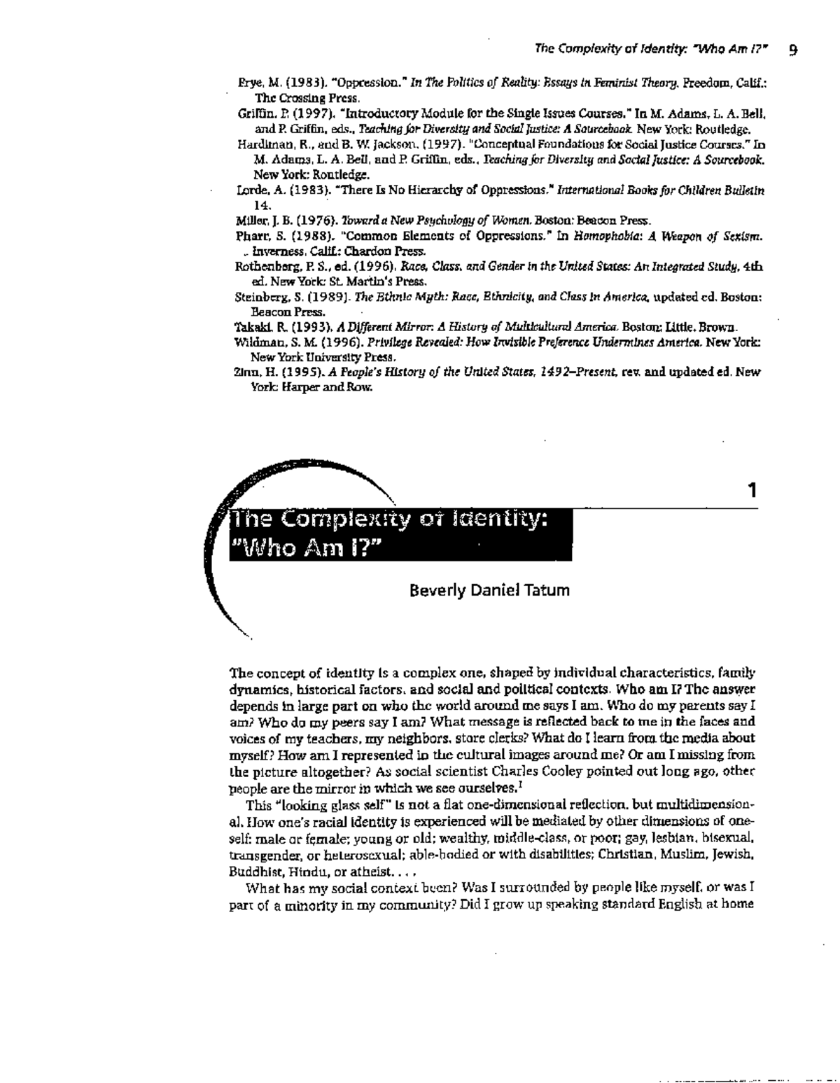 THE Complexity OF Identity - A - NURS 4292 - Studocu