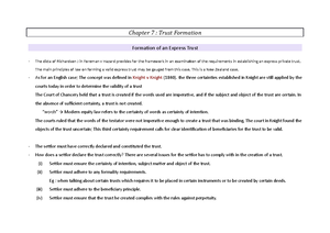 Topic 2 Handout - Trusts Topic 2 Law 3241 2023- Equity and Trusts Topic ...