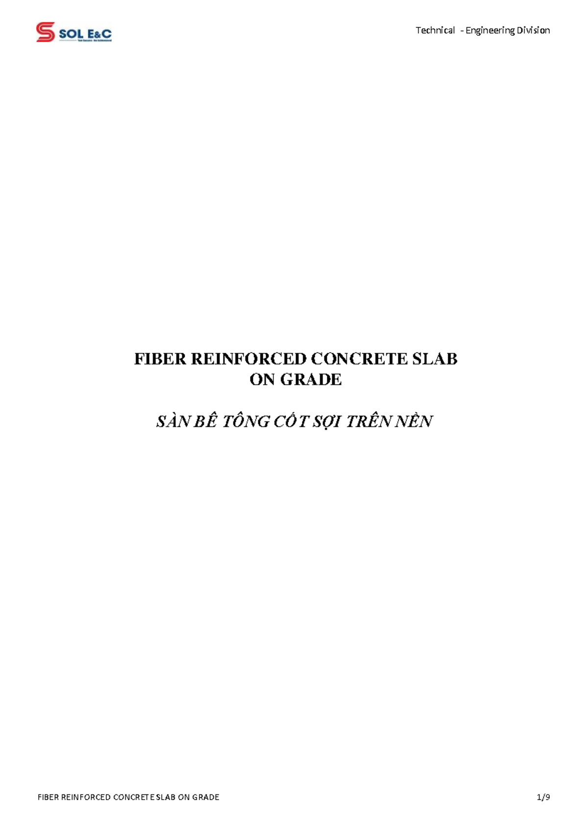 Report - Steel Fiber Reinforced Concrete Ground- Supported Slabs ...