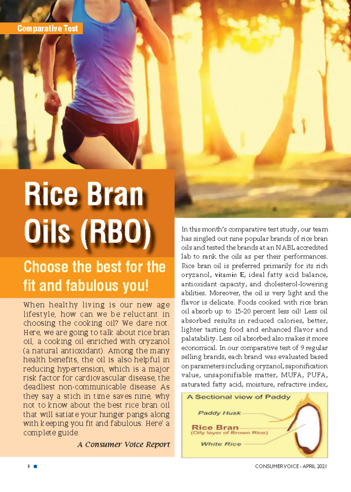 Ricebranoil - study on RBO - Comparative Test Choose the best for the ...