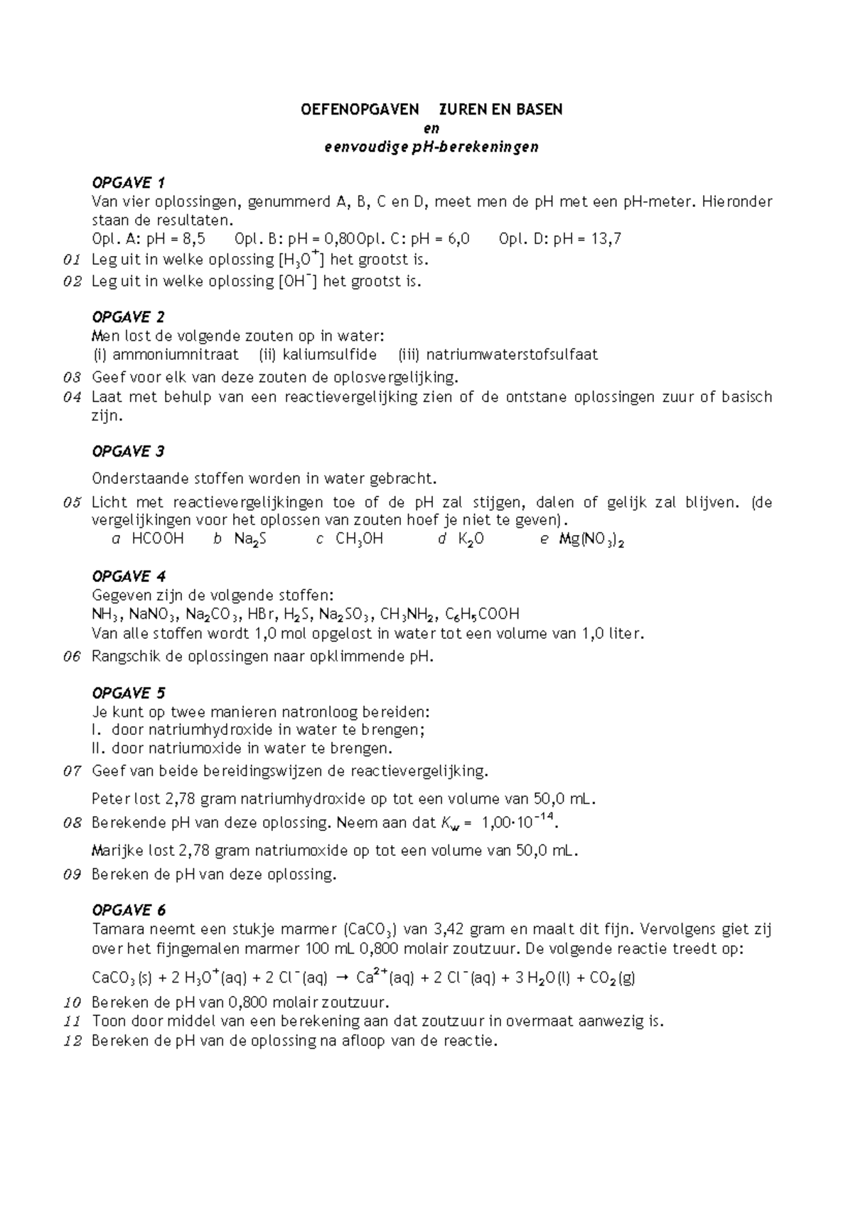 Zuur-base1 (1) - ZUUr base VWO - - Studeersnel