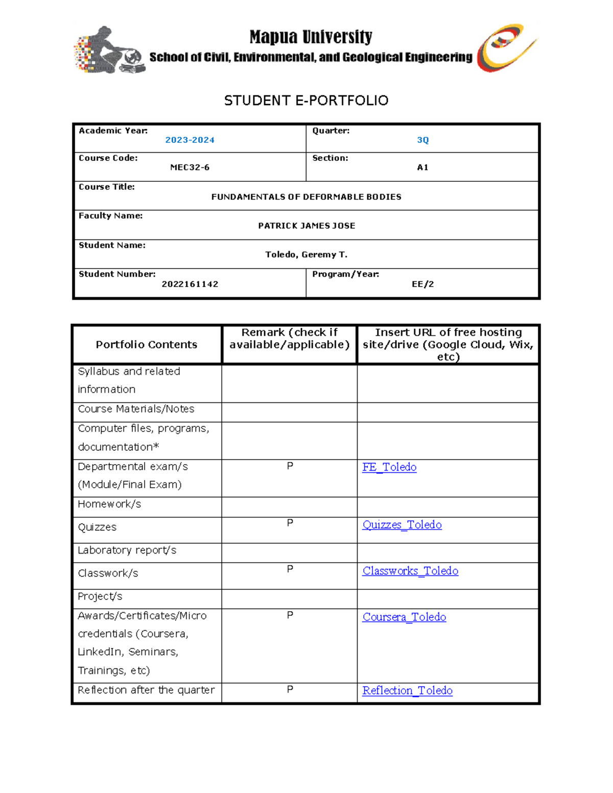 Logotipo De Mapua Scege