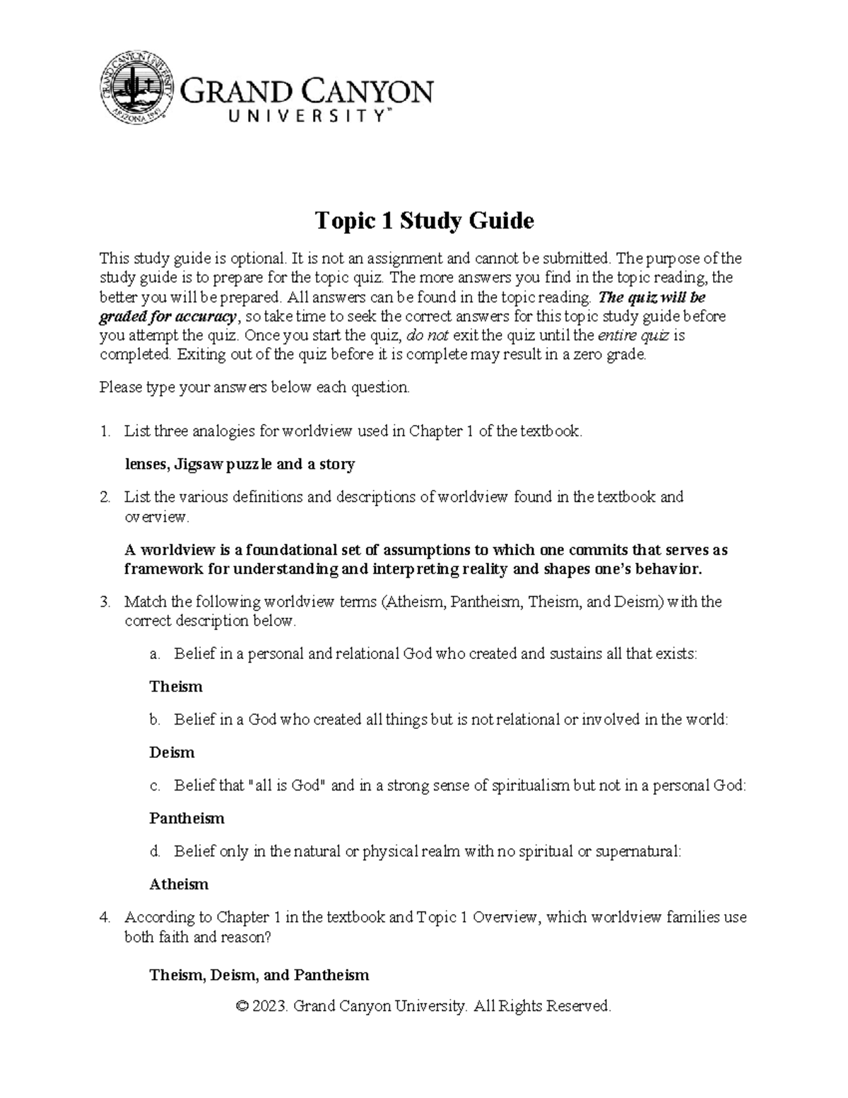 CWV 101 301 RS T1Study Guide Online - Topic 1 Study Guide This study ...
