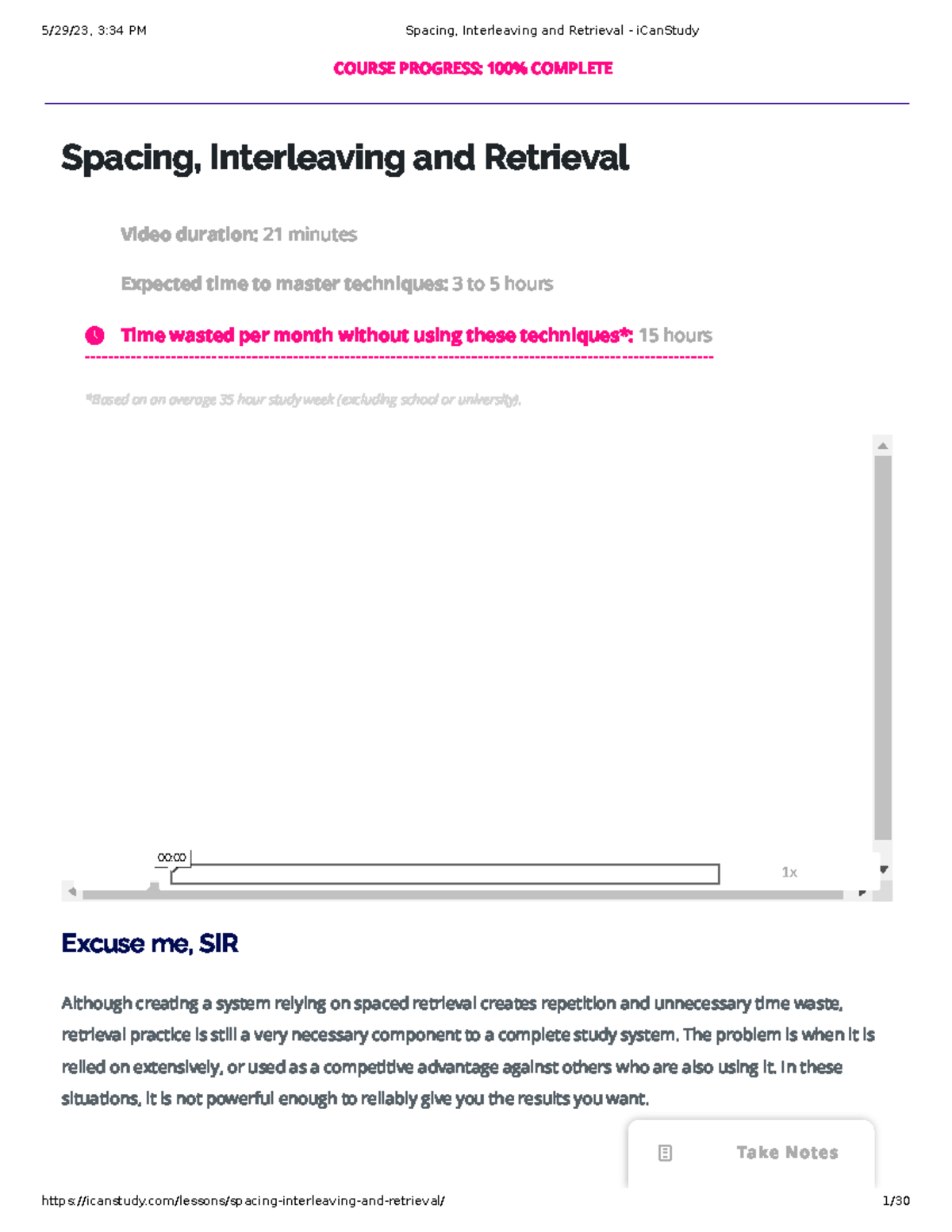 01-Spacing, Interleaving and Retrieval - i Can Study - Spacing, Interleaving and Retrieval ...