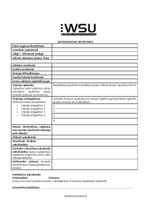 [Solved] injongo gabalala xa utitsha isibhengezo ntengiso sebenzisa ...