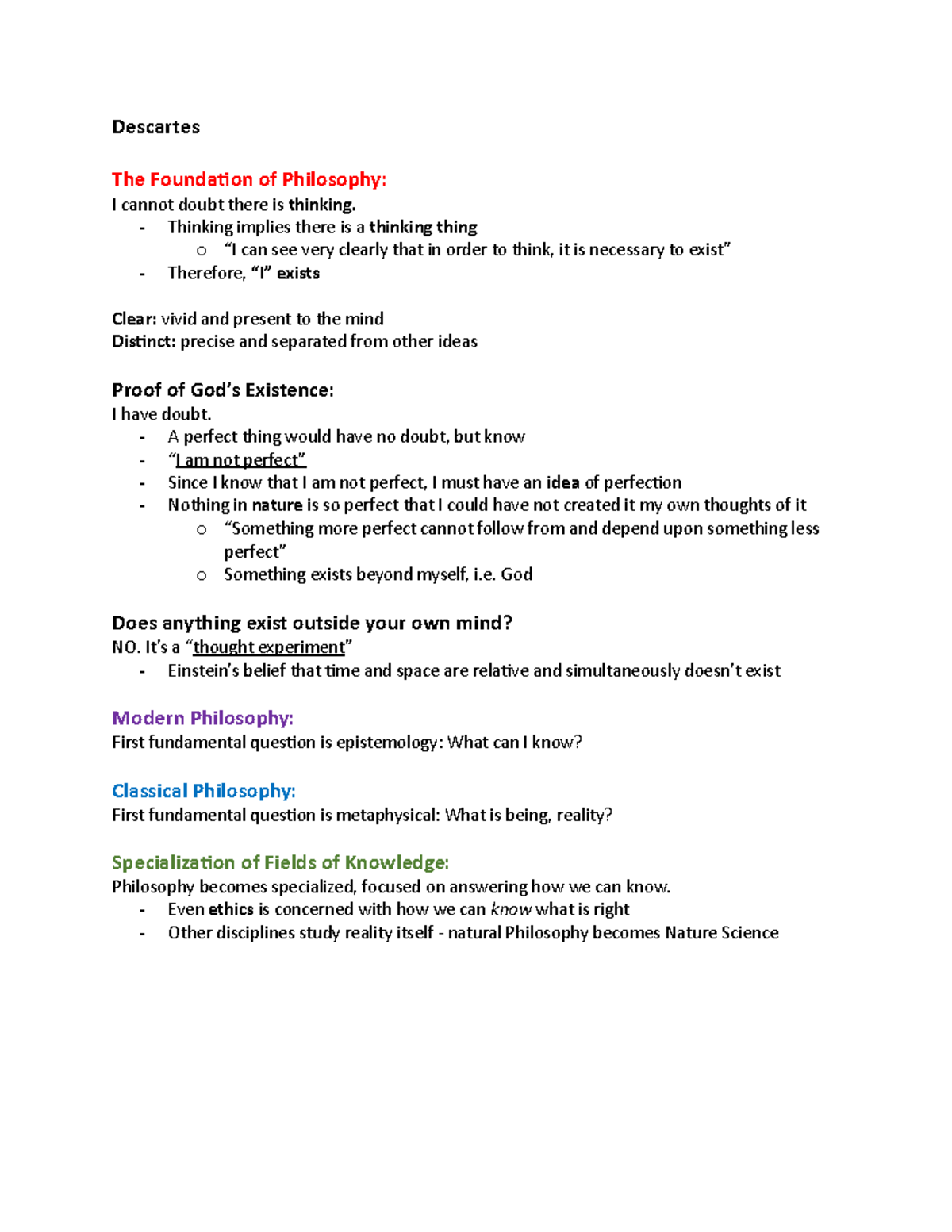 3.3 Modern - Prof. John ZAK - Descartes The Foundation of Philosophy: I ...