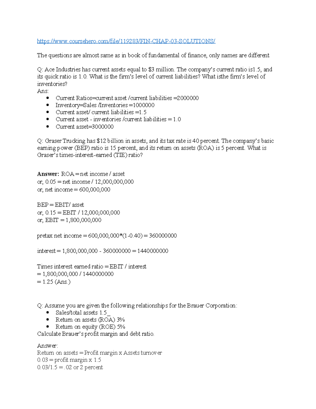 Analysis of Financial statements - Accountancy - PUP - Studocu